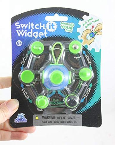 Curious Minds Busy Bags Fidget Cube - Square 6-Sided Fidget Toy - Twist ...