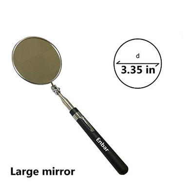 Enbar Telescopic Inspection Mirror, 360 Rotating Inspection Mirror ...