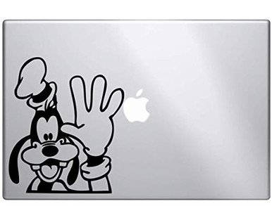 Goofy Waving Peeking Car Truck Vinyl Decal Sticker Black, 6inch ...