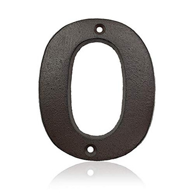 Cast Iron House Numbers-4.9 Inch High Home Address Numbers/Mailbox ...