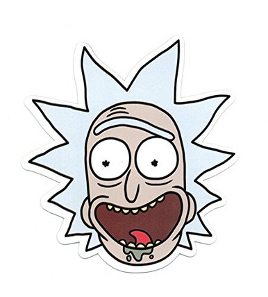 Rick and Morty - Rick Face, Officially Licensed Original Artwork ...