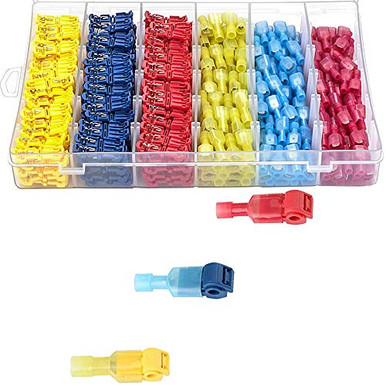 Amlits 200 PCS T-Tap Wire Connectors, Self-Stripping Quick Splice ...