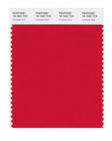 PANTONE SMART 18-1663X Color Swatch Card, Chinese Red - Warehousesoverstock
