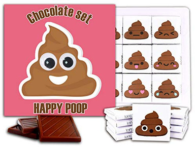 DA CHOCOLATE Candy Souvenir POOP EMOJI Chocolate Gift Set 5x5in 1 box ...