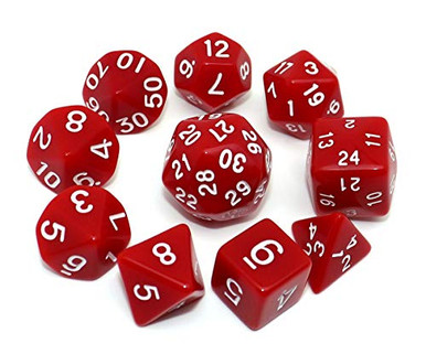 CREEBUY 10Pcs Polyhedral DND Dice Set for Dungeon and Dragons D and D ...