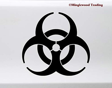 Biohazard Symbol Vinyl Sticker - Biological Hazard - Die Cut Decal ...