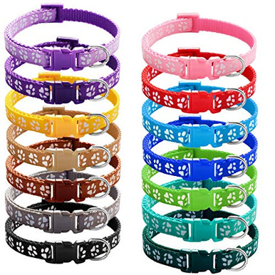 Ameolela Puppy ID Collars Identification Whelping Soft Nylon Adjustable ...