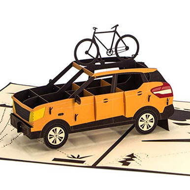 Ribbli SUV Handmade 3D Pop Up Card,Birthday Card,Car Card,Jeep Card ...