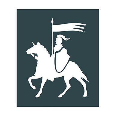 Auto Vynamics - Stencil-Knight-HORESEBACK - Knight On Horseback ...