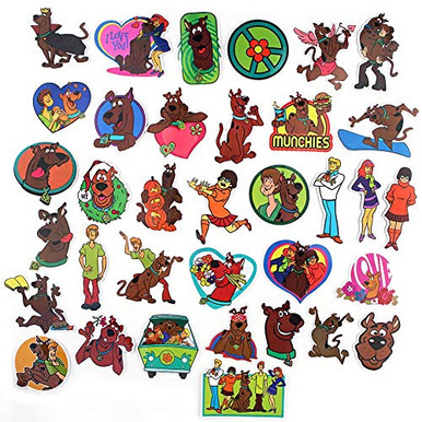 Cartoon Show Scooby Doo Themed 35 Piece Sticker Decal Set for Kids ...
