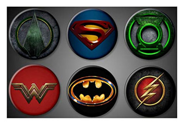 DC Comics Magnets Superheroes Batman Superman Green Lantern Green Arrow ...