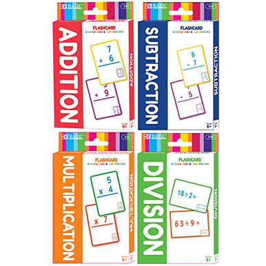 BAZIC Addition and Subtraction and Multiplication and Division Flash ...