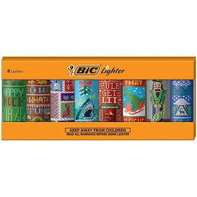 BIC Special Edition Holiday Series Lighters, Set of 8 Lighters ...