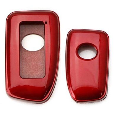 iJDMTOY Red Gloss Finish Hard Shell Key Fob Cover Case, Compatible With ...
