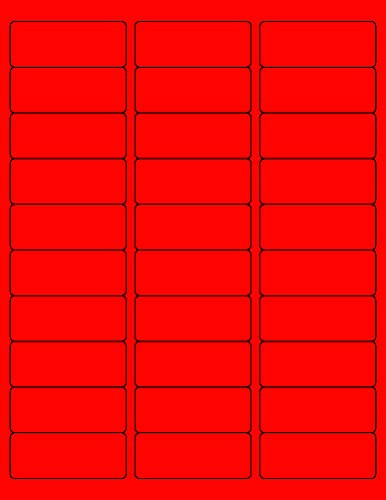 8-1/2 x 11inch Neon Color High Light Fluorescent Labels for Laser and ...