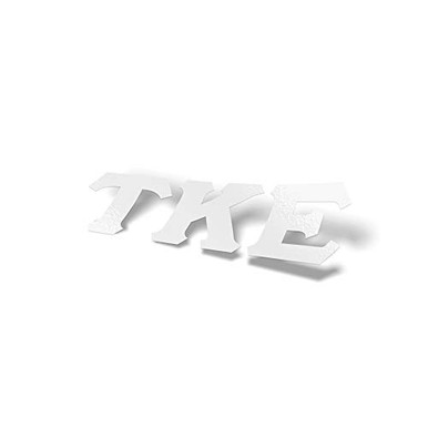 Tau Kappa Epsilon Fraternity White Letter Sticker Decal Greek 2 Inches ...