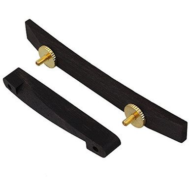 Adjustable Height Ebony Base Golden Hardware Floating Bridge for ...