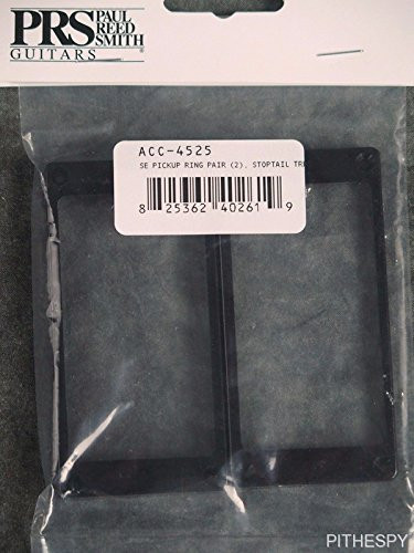 PRS SE STOPTAIL BLACK PICKUP RINGS SET ACC-4525 GUITAR PARTS PAUL REED ...