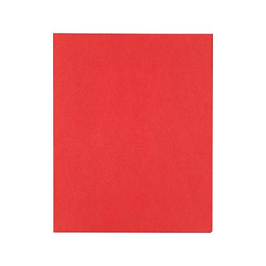 Staples 578547 School Grade 2 Pocket Folder with Fasteners Red 25/Box ...