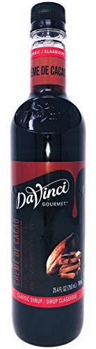 DaVinci Gourmet Classic Creme De Cacao Syrup, 750 mL Plastic Bottle ...