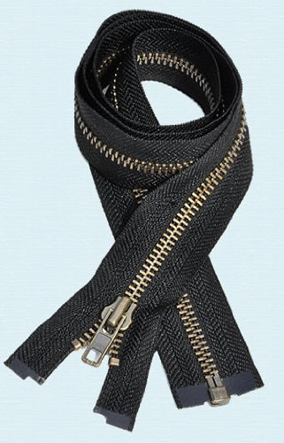 YKK 24inch Jacket Zipper Heavy Weight ~ YKK 7 Antique Brass Separating ...