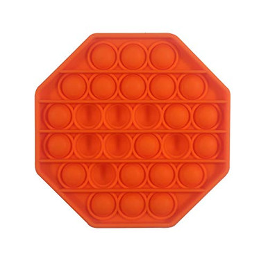 Pop its Fidget Toy-Orange Push pop pop Bubble Sensory Fidget Toy ...