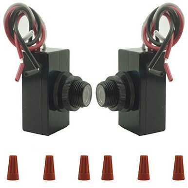 Two 220-Volt Outdoor Hard-Wired Post Eye Light Control with Photocell ...