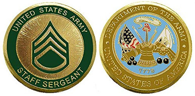 Army Enlisted Ranks - Staff Sergeant E6 Challenge Coin ...