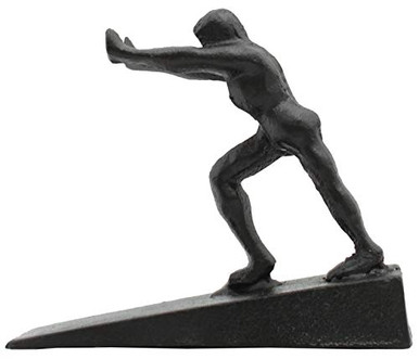 Antique Cast Iron Man Door Stop Decorative and Rustic Door Stopper ...