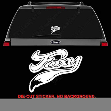 JDM Foxy Girl Fox Tail Die Cut Vinyl Decal Sticker for Car Truck ...