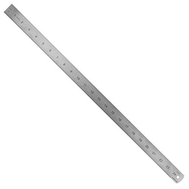 Pacific Arc Stainless Steel Ruler Inch and Metric, with 32nd and 64th ...