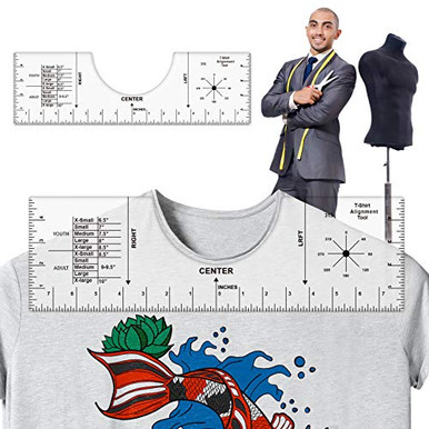 T-Shirt Ruler Guide, BSFORV Tshirt Vinyl Alignment Ruler 16x5 Inch ...