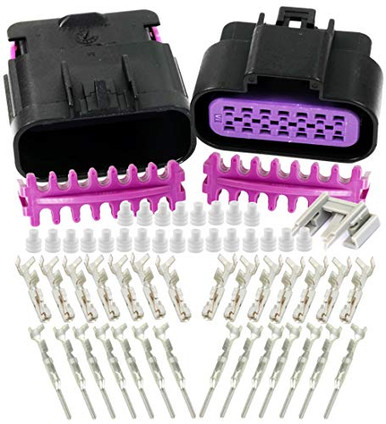 Aptiv/Delphi 16 Pin GT-150 Series 15~Amps 20-22 AWG Sealed Connector ...