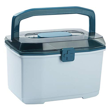 Toyvian First Aid Container Family Plastic Storage Bin Portable ...