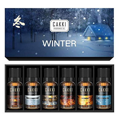 CAKKI Winter Essential Oils Set Of 6 x10mL,Premium Grade Fragrance Oils ...