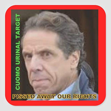 Personalized Sticker Cuomo Urinal Target - Stickers 3inch X 3inch ...