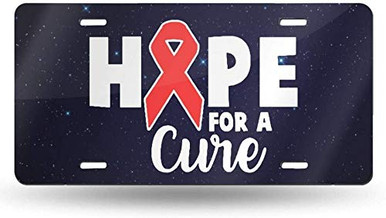 MJSTAR HIV, AIDS Disease Awareness Hope Car License Plate Retro License ...