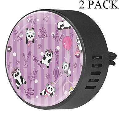 Cartoon Animal Cute Panda Pattern Set Car Diffuser Air Freshener Air ...