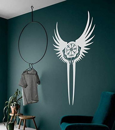 Valkyrie Symbol/Compass Decal car/Wall/Window/Laptop Viking Nordic ...