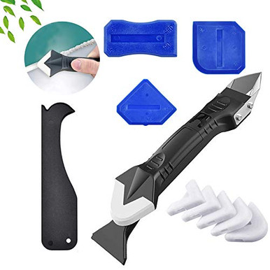 Caulking Finishing Tool Kit Glass Glue Angle Scraper 3 in 1 Silicone ...