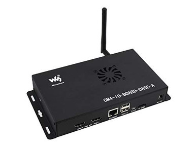 for Raspberry Pi Compute Module 4 IO Board Metal Box/Case with Cooling ...