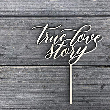 Fhdang Decor True Love Story Cake Topper 6.5inch Inch, Wedding Cake ...