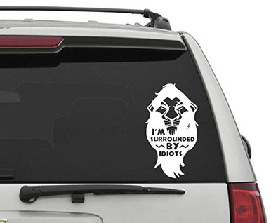 Disney Car Decal - Scar Car Decal - Lion King Car Decal - Disney Wall ...
