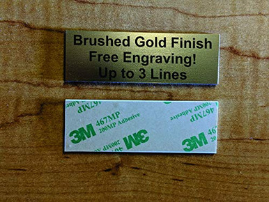 Custom Engraved 1x3 Plate Name Tag Sign Placard Badge with Adhesive ...