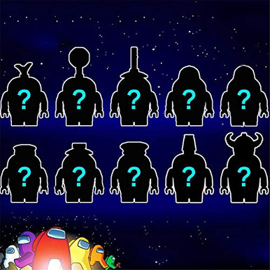 Blind Boxes Among Us Game Building Blocks, 10 pcs/set Game Model ...