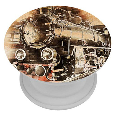 Steam Train Cell Phone Stand Grip Collapsible Phone Mount for Car and ...