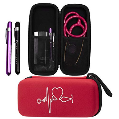Stethoscope Case with Free 2 Reusable Medical Penlights for Nurses and ...