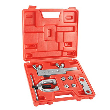 Flexzion DIN/ISO Bubble Flare Brake Line Flaring Tool Kit with 4.75 CNF ...