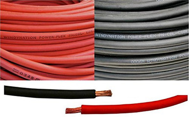 8 Gauge 8 AWG 5 Feet Black plus 5 Feet Red 10 Feet Total Welding ...