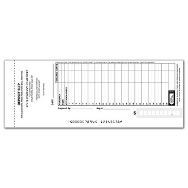 CheckSimple 30-Line Booked Custom Deposit Slips - No Duplicates 150 ...